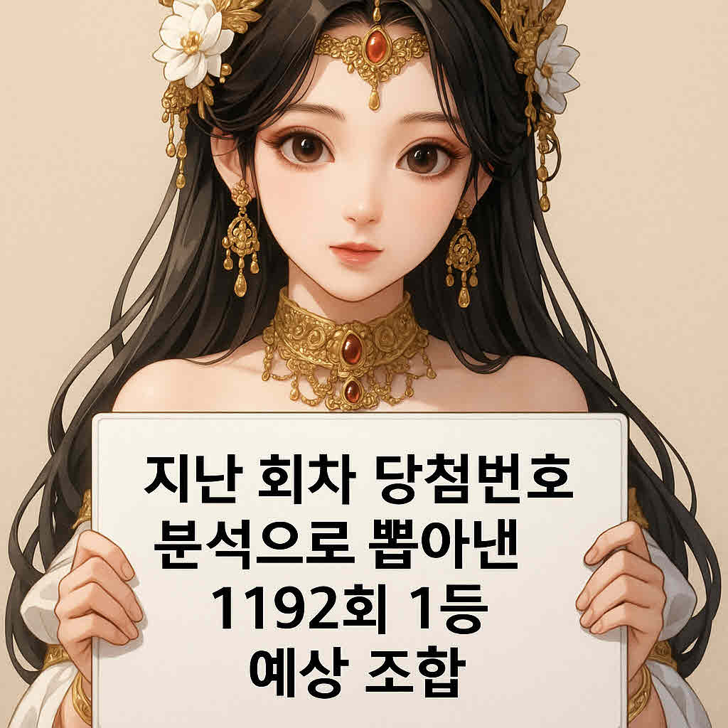 최신뉴스 - 지난 회차 당첨번호 분석으로 뽑아낸 1192회 1등 예상 조합